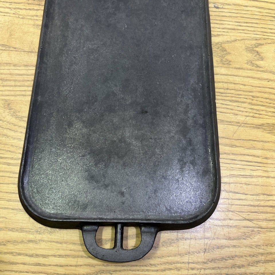 Antique HTF Wapak 8 Cast Iron Long Griddle With ERIE ghost Mark ...