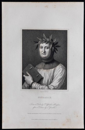 1834 - Portrait Of Petrarch - engraving antique - Poet And Humanist ...