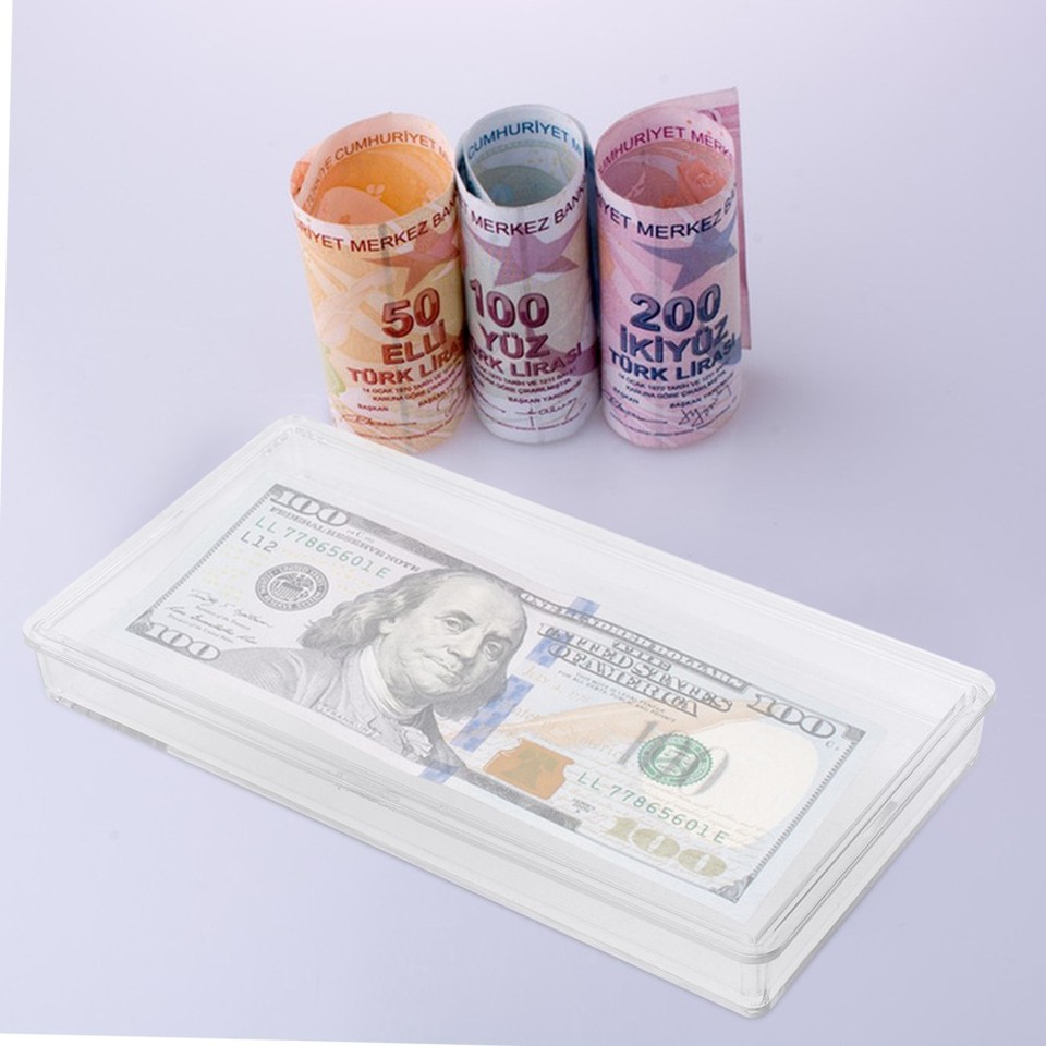 2 Pieces Banknote Storage Box Bill Protector Sleeves Commemorative ...