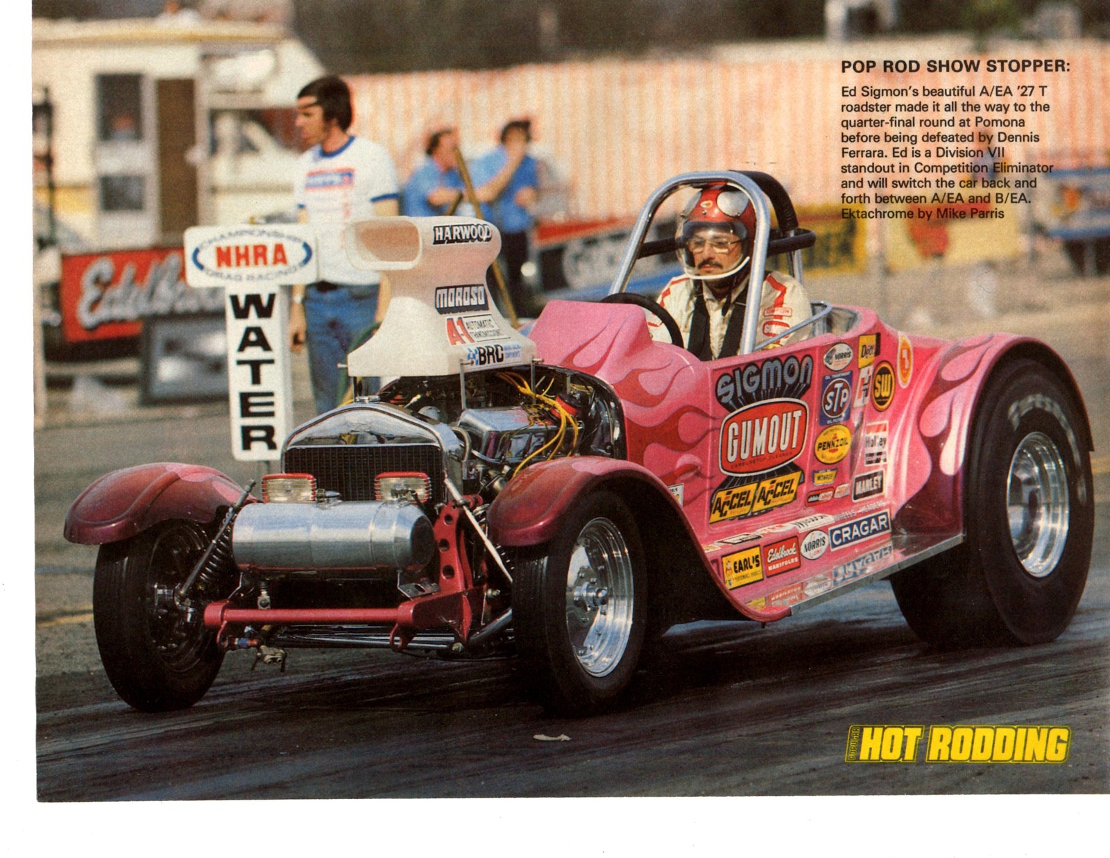 1978 A/EA DRAG RACING - ED SIGMON ~ GREAT MAGAZINE PHOTO / PICTURE ...