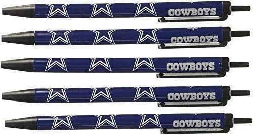 NFL Click Pens 5 pack Black Ink Choose Your Team | eBay