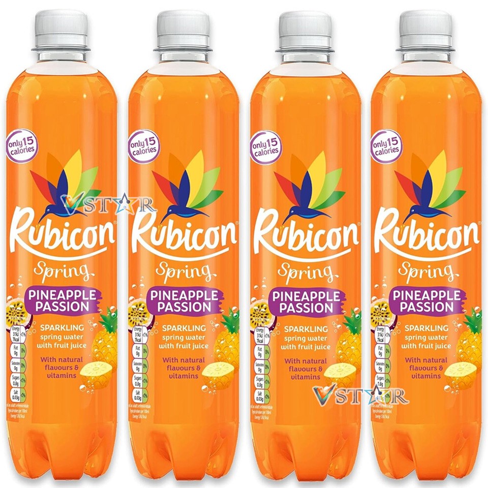 Rubicon Spring Sparkling Spring Water with Fruit Juice 500ml | eBay UK