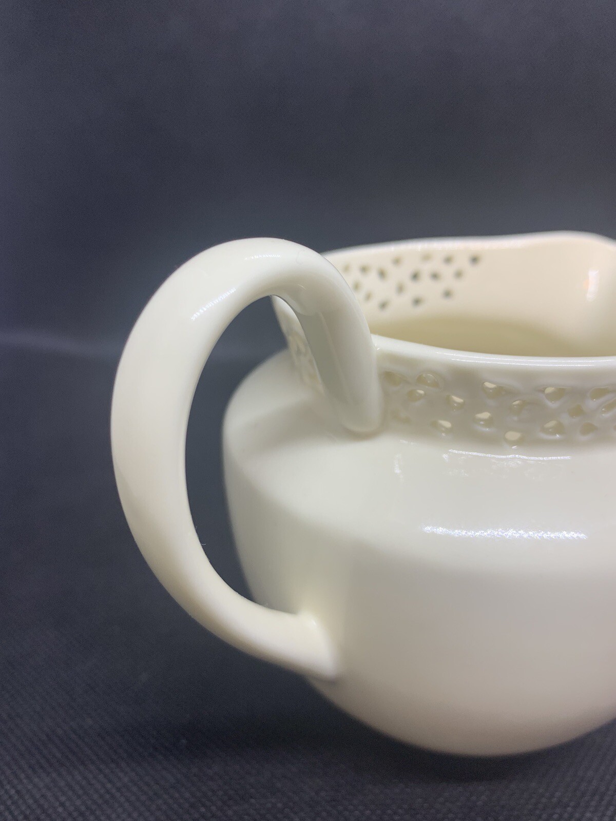 I. Godinger & Co Creamer Ivory Cream Lace Lattice NEVER USED Easter ...