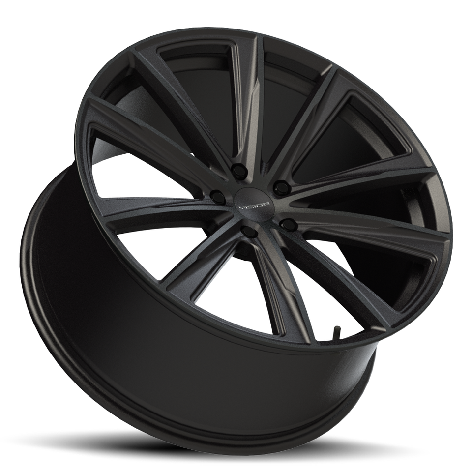 Vision 471 Splinter 20X9 +20 Satin Black Wheel 5x114.3 5x4.5 (QTY 4) | eBay