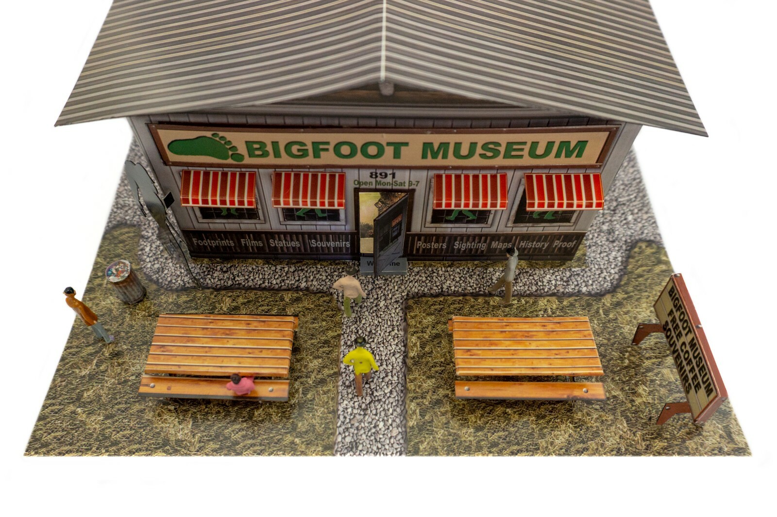 1/48 Bigfoot Museum Model Build Kit, Bigfoot Memorabilia, Sasquatch ...
