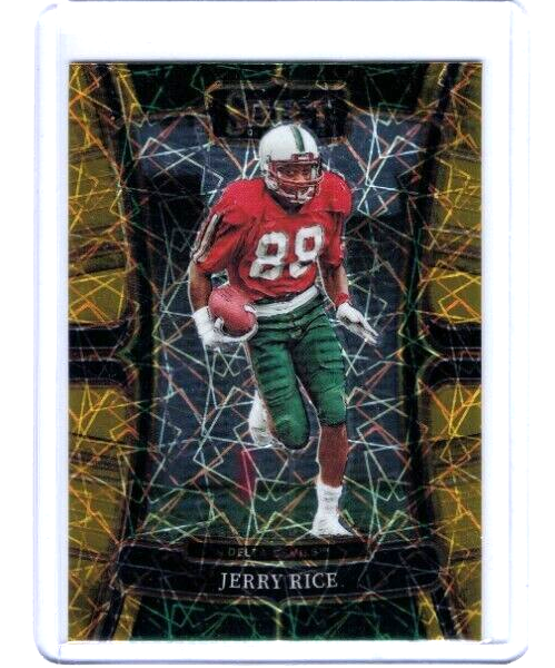 2023 Panini Select Draft Picks Jerry Rice Gold Lazer Base #94 | eBay
