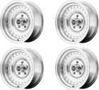 Set 4 American Racing AR61 Outlaw I 15x10 5x5 Machined Wheels 15" -38mm ...