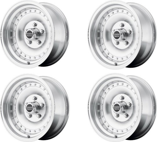 Set 4 American Racing AR61 Outlaw I 15x10 5x5 Machined Wheels 15" -38mm ...