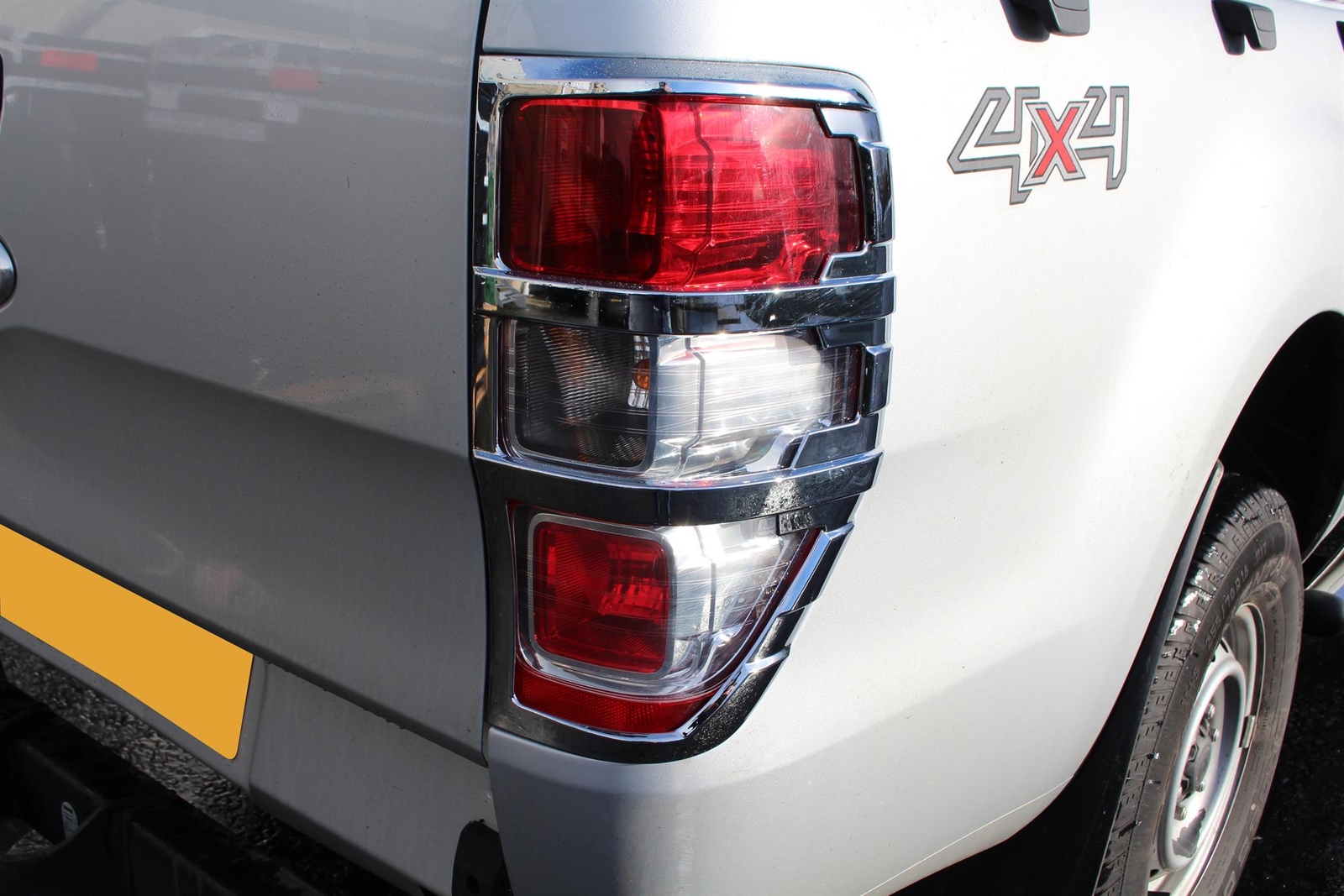 CHROME TAIL LIGHT COVERS PROTECTORS FOR FORD RANGER T6 T7 T8 FROM 2012 ...
