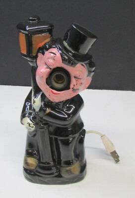50's Vintage Tipsy Drunk Clown HOBO LAMP Big Red Nose Bulb Light Bar ...