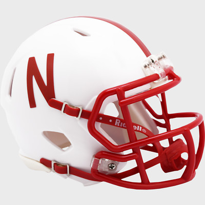 NEBRASKA CORNHUSKERS NCAA Riddell Speed Authentic MINI Football Helmet ...