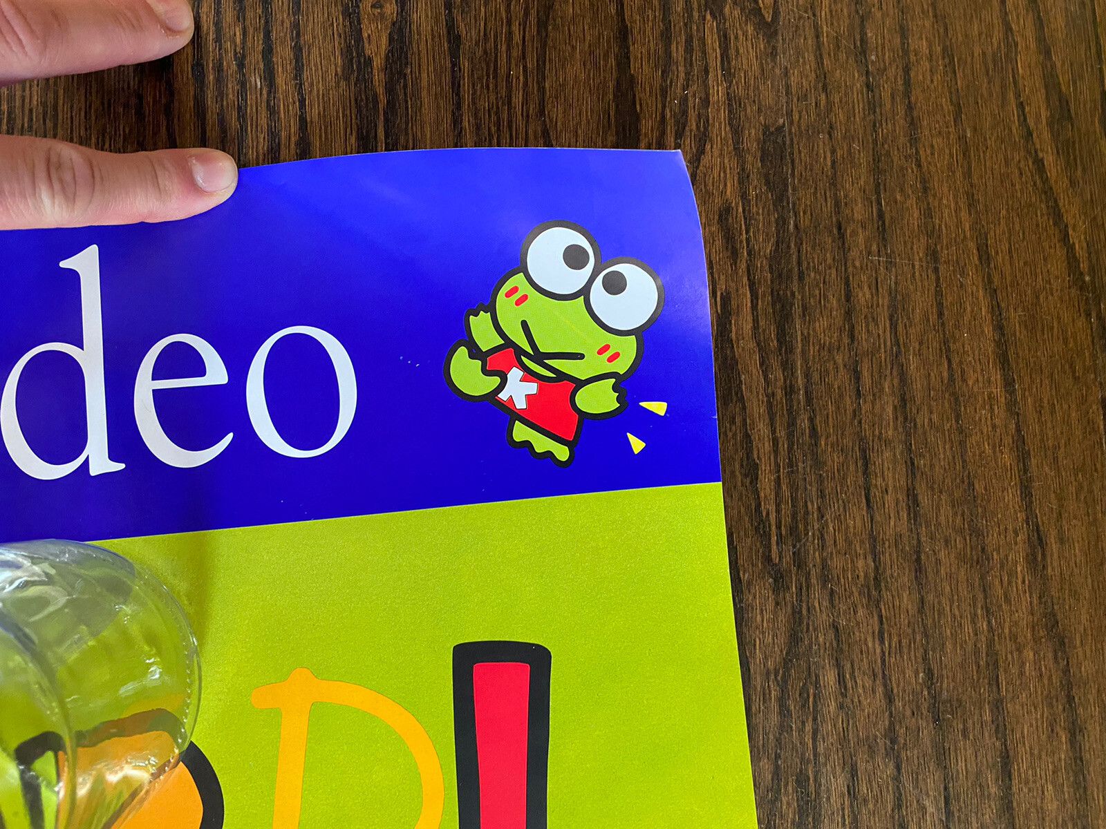 Vintage 1995 Sanrio Video Keroppi Robin Hood Display Poster - 23"x36 ...