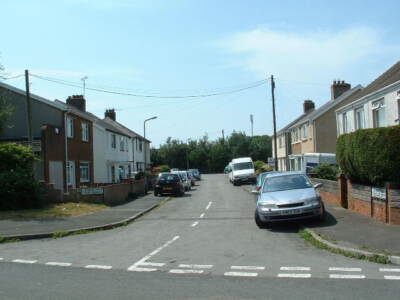 Photo 6x4 Burrows Road Baglan Close to the centre of the square ...