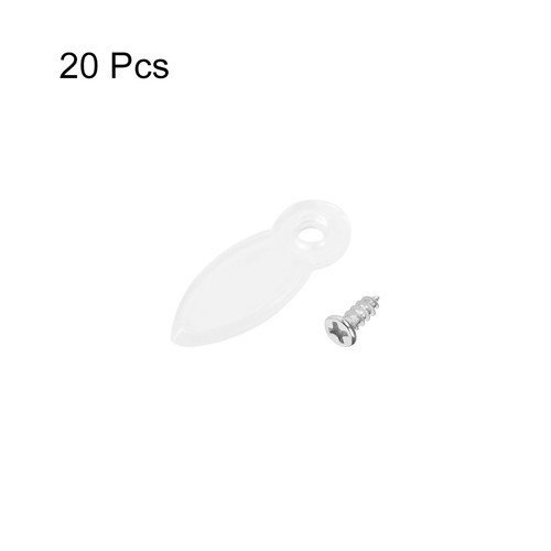 20Pcs Frame Turn Button 3/4" Plastic Drop Shape w Screws for Hanging ...