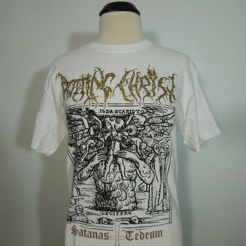 ROTTING CHRIST Satanas Tedeum L LARGE T-Shirt WHITE Band Logo | eBay