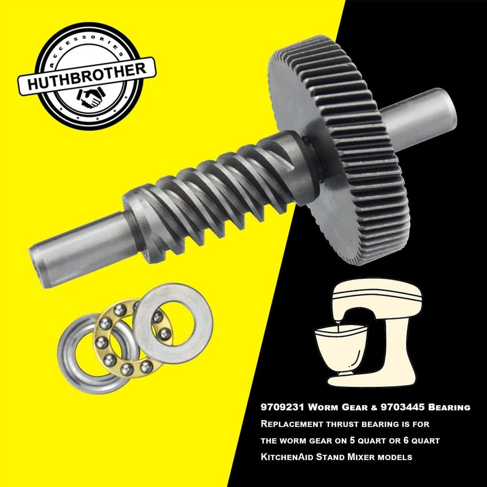 Worm Gear & Bevel Gear Kit for KitchenAid 5QT/6QT - Complete Repair ...
