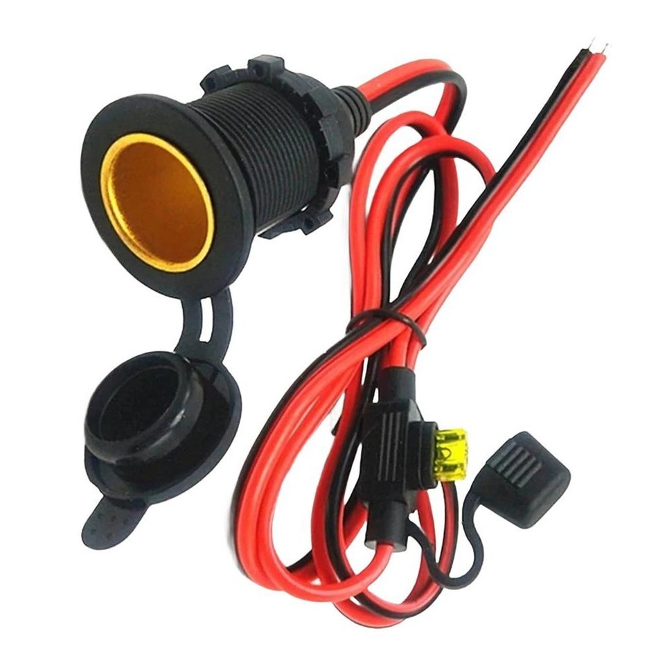 Automotive Car Power Socket 12V 24V Female DC Extension Cord with 20A ...