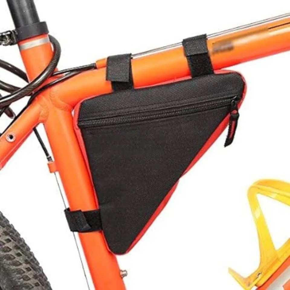 Bike Triangle Bag Waterproof Bicycle Front Tube Frame Bag Storage Under ...