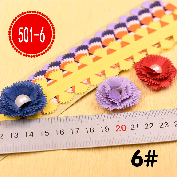 Handmade Flower Pattern Roll Paper – 5 Pairs Per Pack | DIY Decorative ...