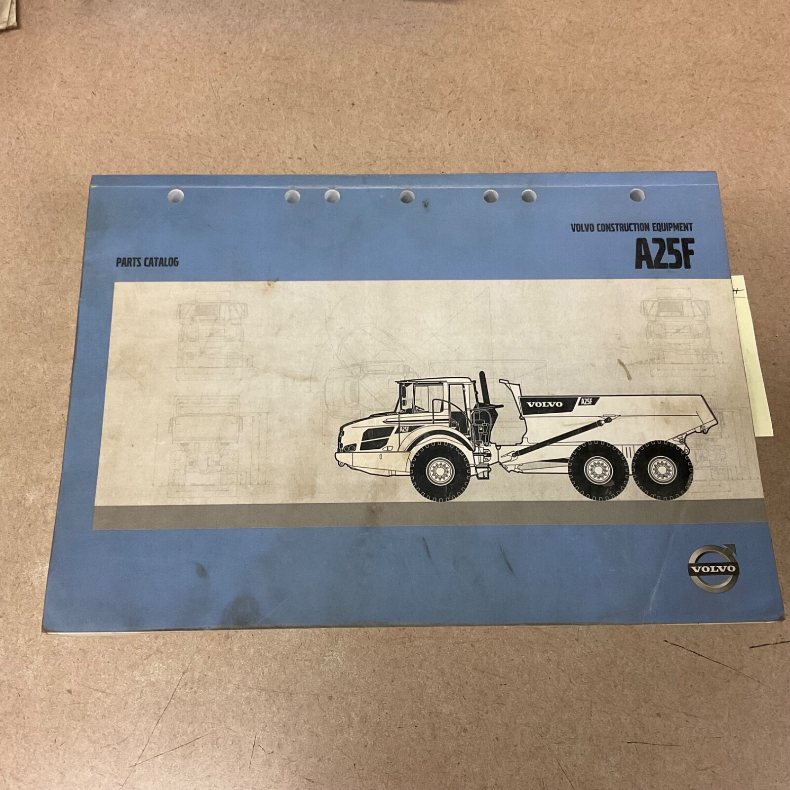 Volvo A25F PARTS MANUAL CATALOG BOOK LIST ARTICULATED DUMP HAUL TRUCK ...