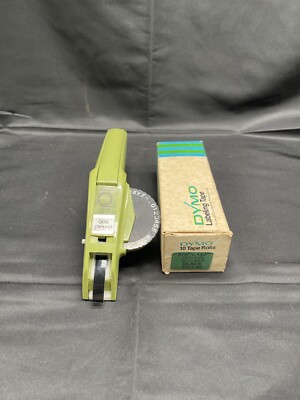 Vintage Dymo 1610 Organizer Label Maker With 8 Rolls Of Original Tape ...