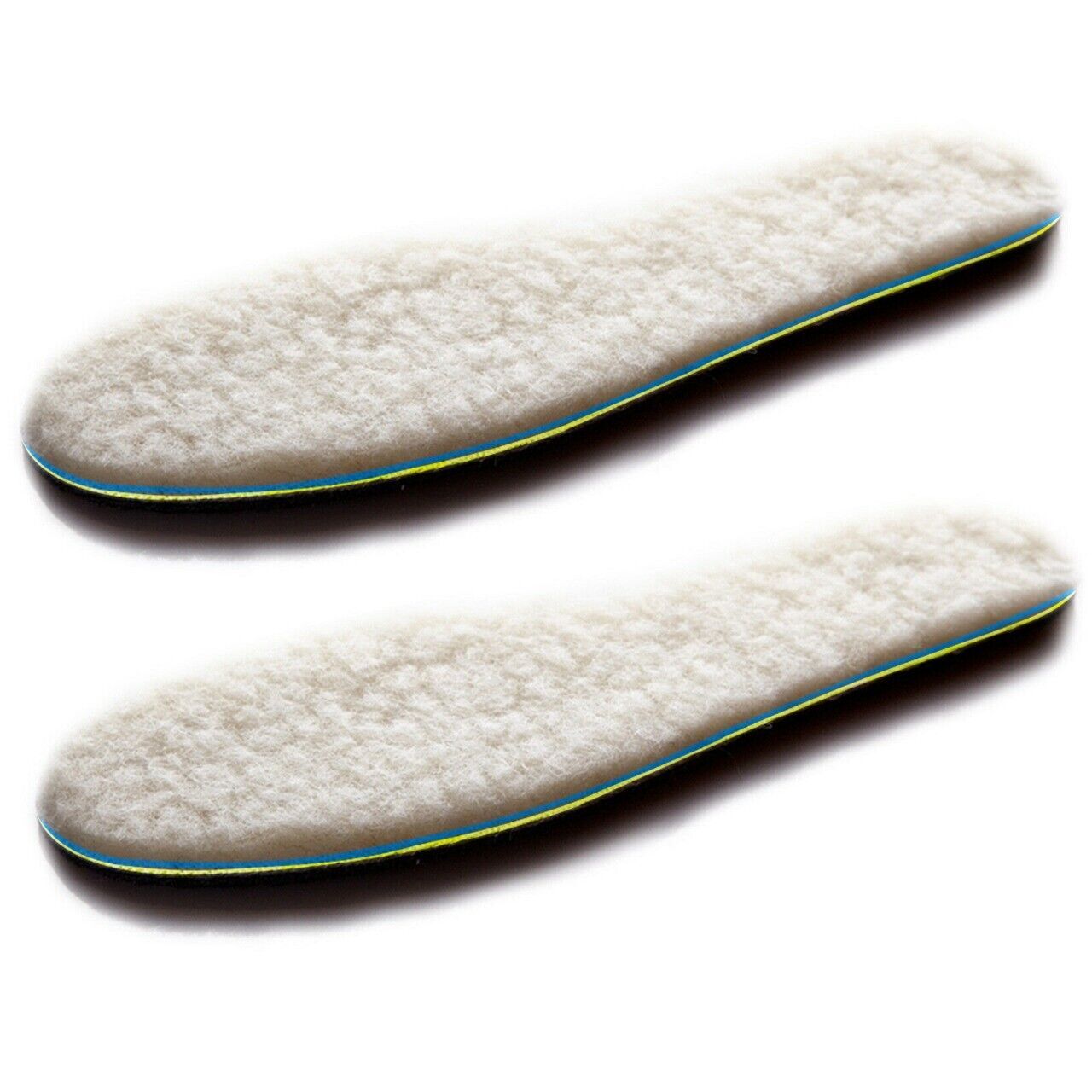 Pair Sheepskin Sheep Wool Insoles Soft Warm Winter Thick Inner Soles ...