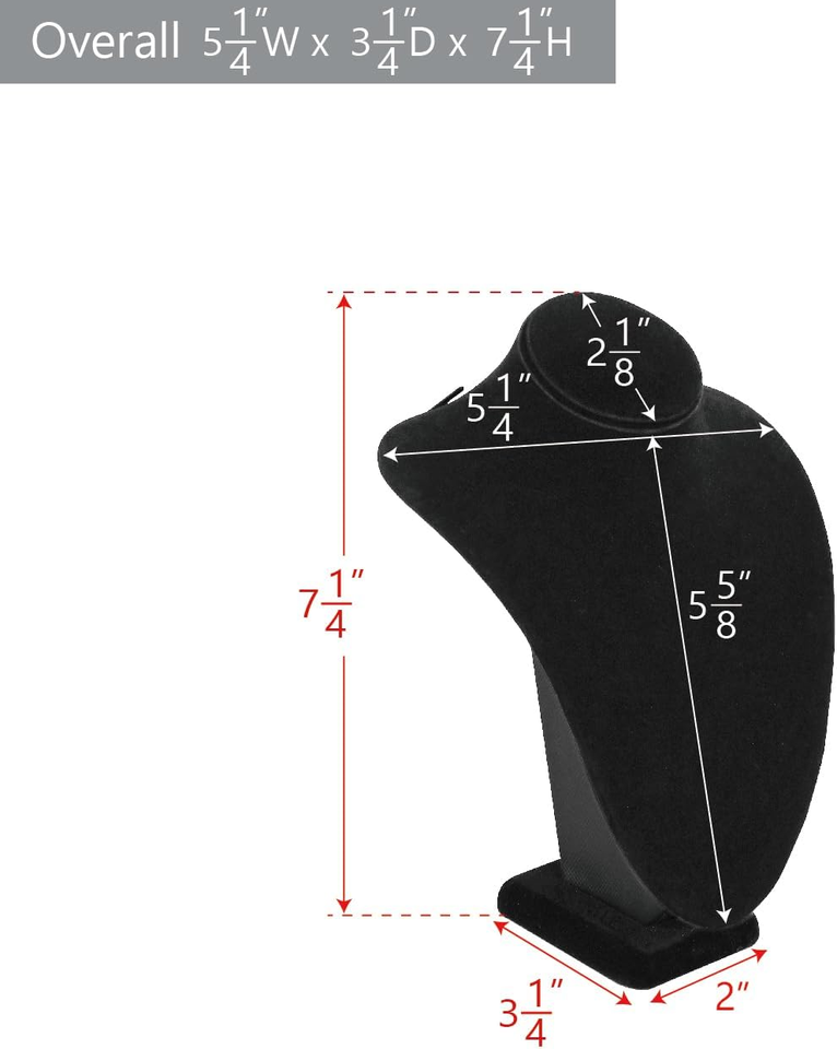 2 Pcs Small Necklace Chain Jewelry Bust Display Holder Stand, Necklaces ...