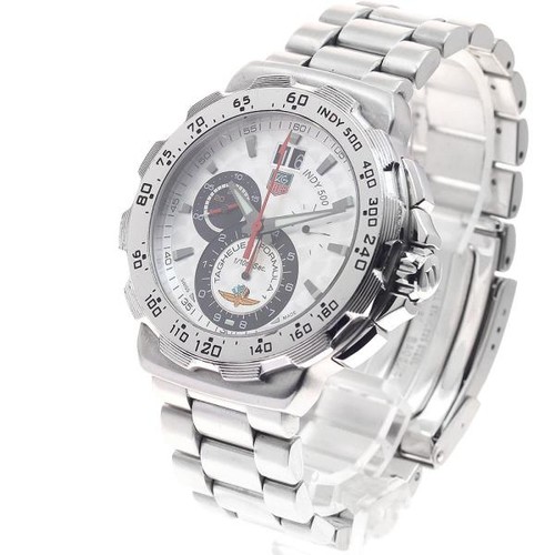 TAG Heuer Formula 1 Indy 500 CAH101B 43mm SS Silver Dial Watch #C12174 ...