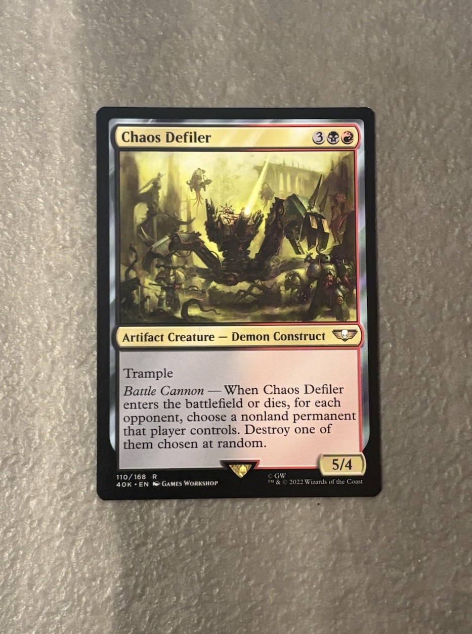 MTG ** Chaos Defiler ** Universes Beyond: Warhammer 40,000 | eBay UK
