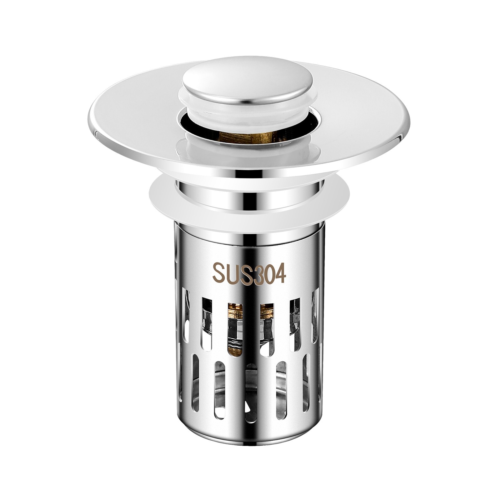 Universal Bathroom Sink Stopper Drain Strainer Pop Up Drain Stopper ...