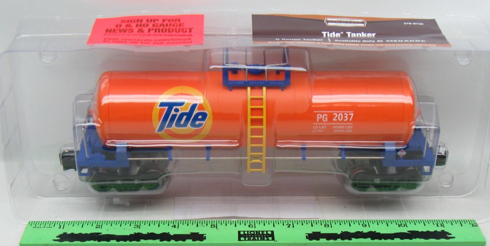 Menards ~ O Gauge Tide Modern Tank Car | eBay