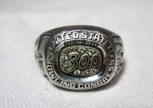 Keepsake Sterling American Bowling Congress 300 Game Ring Size 6 1/2 ...