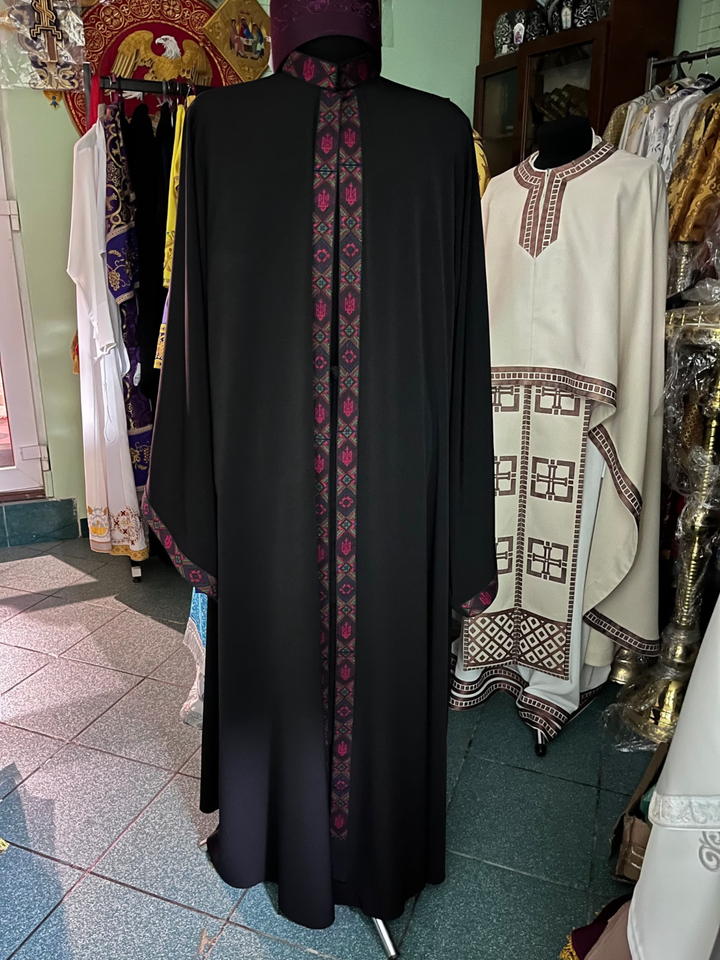 Embroidered set in Ukrainian style: cassock, riassa - Orthodox vestment ...