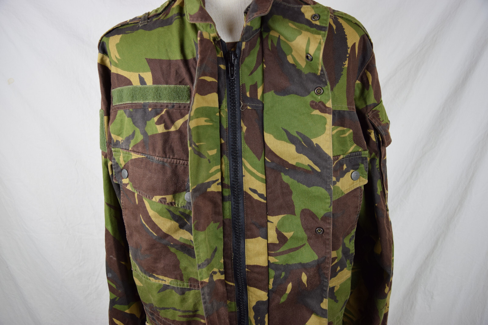 Vintage Dutch Army Woodland Camouflage Parka Medium L… - Gem