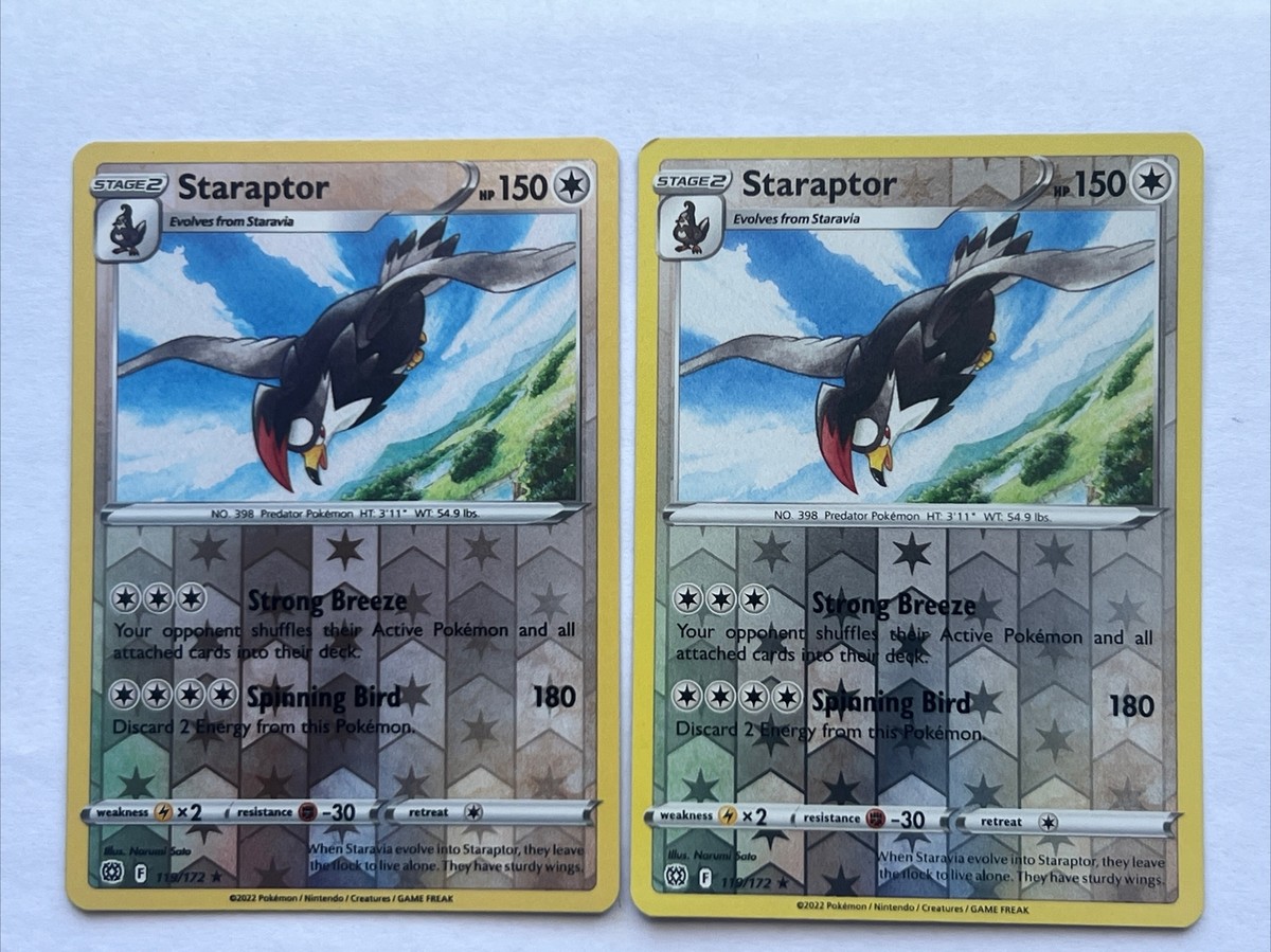 Staraptor Brillante Pokemon Trading Card Game 119/172 Staraptor