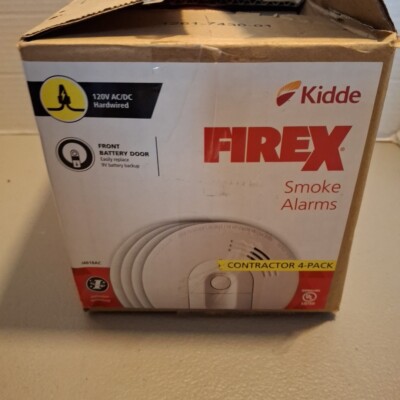 Brand New 4 × Kidde FireX Smoke Alarm Model i4618AC 120V Contractor 4 ...