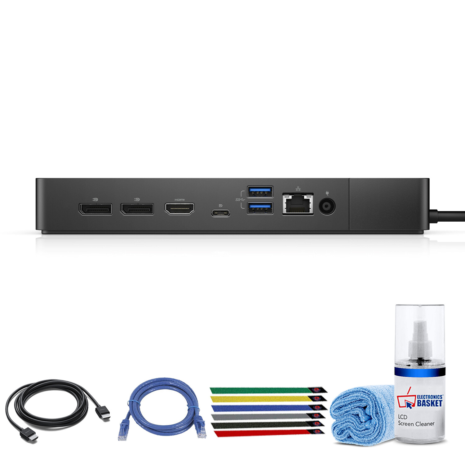 Dell WD19S 180W Docking Station 1-Pack with Connection Cables & 6-Cable ...