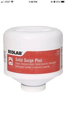 Ecolab 9 lbs. Solid Surge Plus Laundry Detergent Capsule (Box of 4) New ...