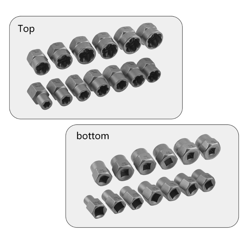 Essential 13pc Bolt Extractor Socket Nut Tool Perfect for Enthusiasts ...