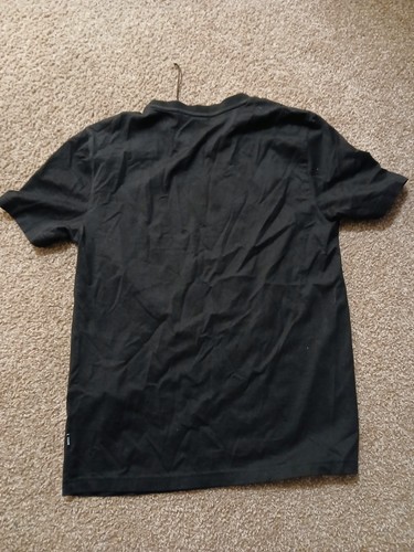 HUGO BOSS Line Logo Print Short Sleeve Tee Black Used ...