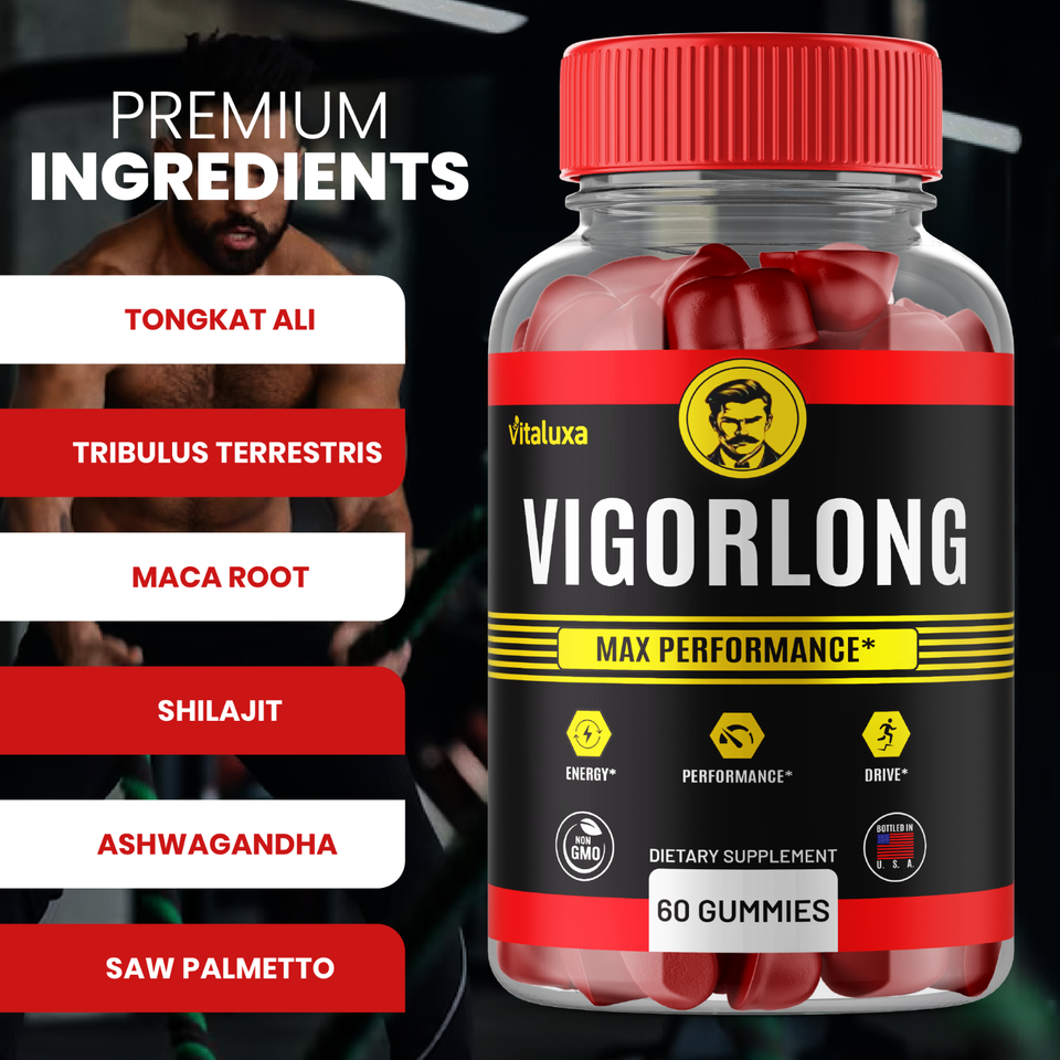 (2 Pack) VigorLong Gummies Male Performance & Endurance Gummy (120 ...