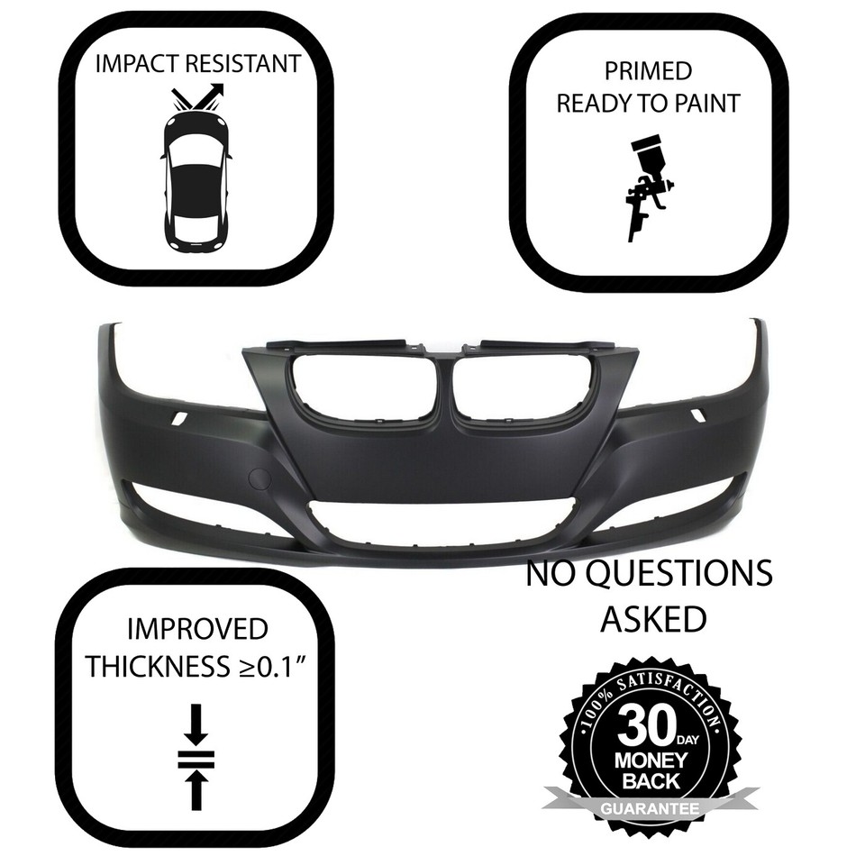 Front Bumper Cover For 2009-2012 BMW 3-Series Primed 51117226711 ...