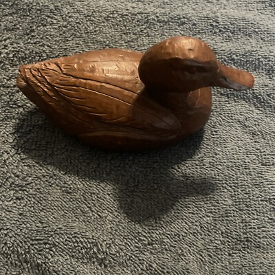 DUCK DECOY Red Mill 1982 Resin -Simulated Wood- Carved - Detailed ...