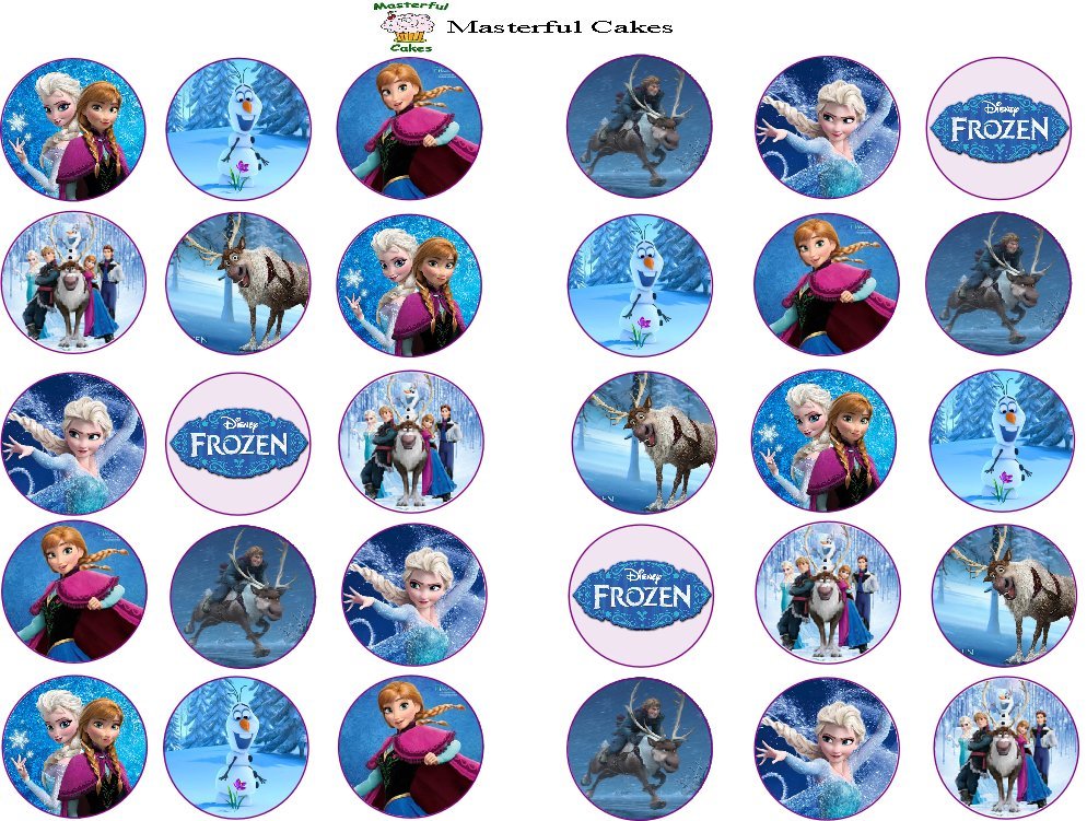Frozen Cake Topper Template Printable Anna & Elsa Frozen Cake Topper