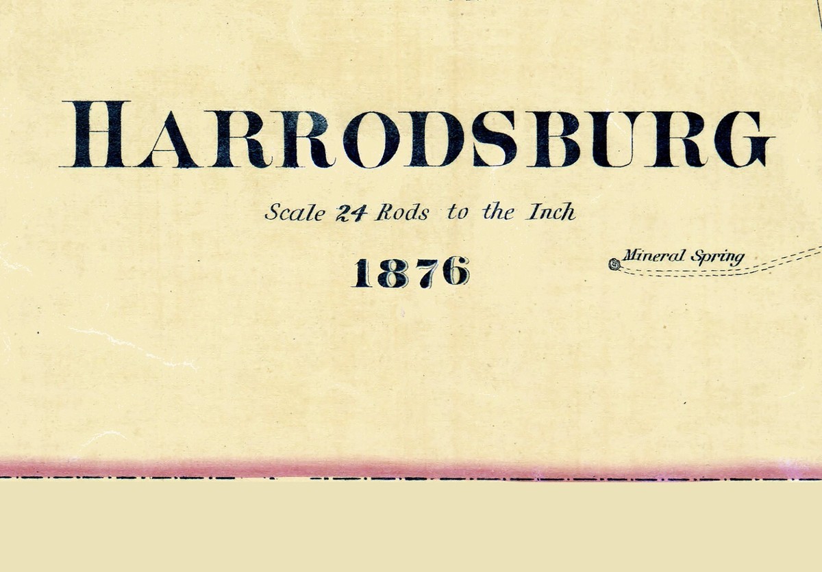 Harrodsburg Ky Historical Map