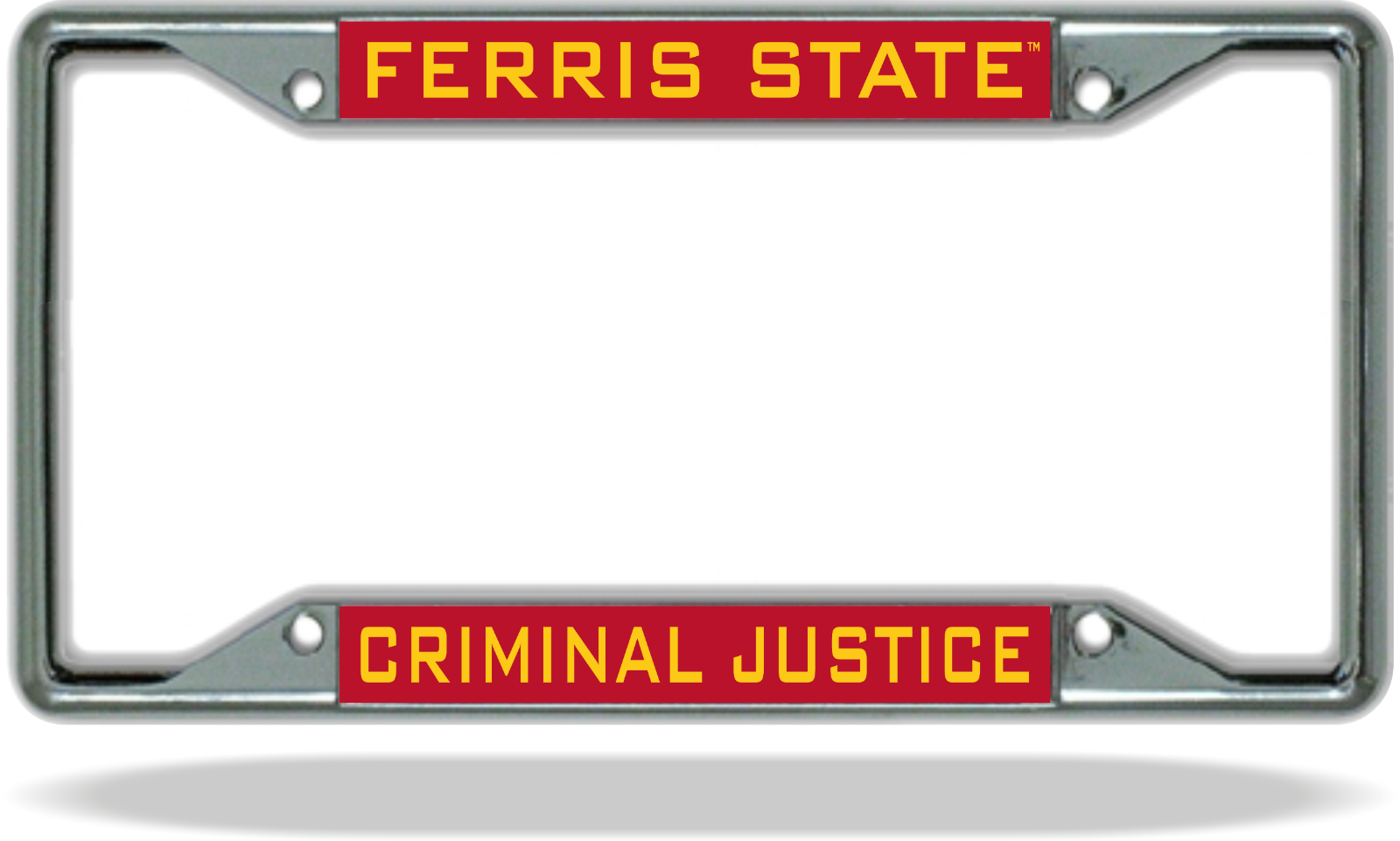 Ferris State CRIMINAL JUSTICE License Plate Frame | eBay