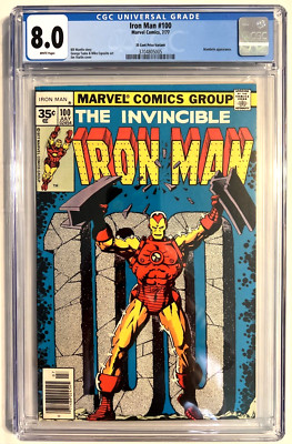 IRON MAN #100 CGC 8.0 35 CENT VARIANT COVER EDITION STARLIN COVER WHITE ...