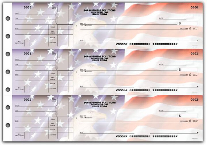 Manual Business Checks with Side Stub Logo Included 13 Styles/Colors ...