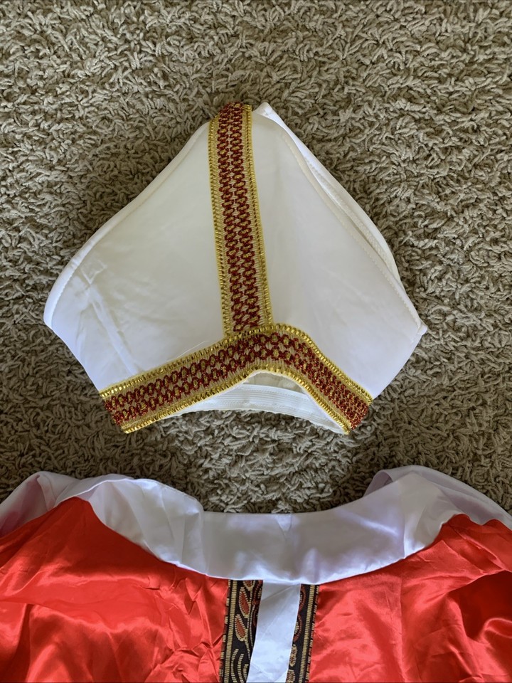 Men’s size Large 3 piece Pope Halloween Costume Leo XIV | eBay