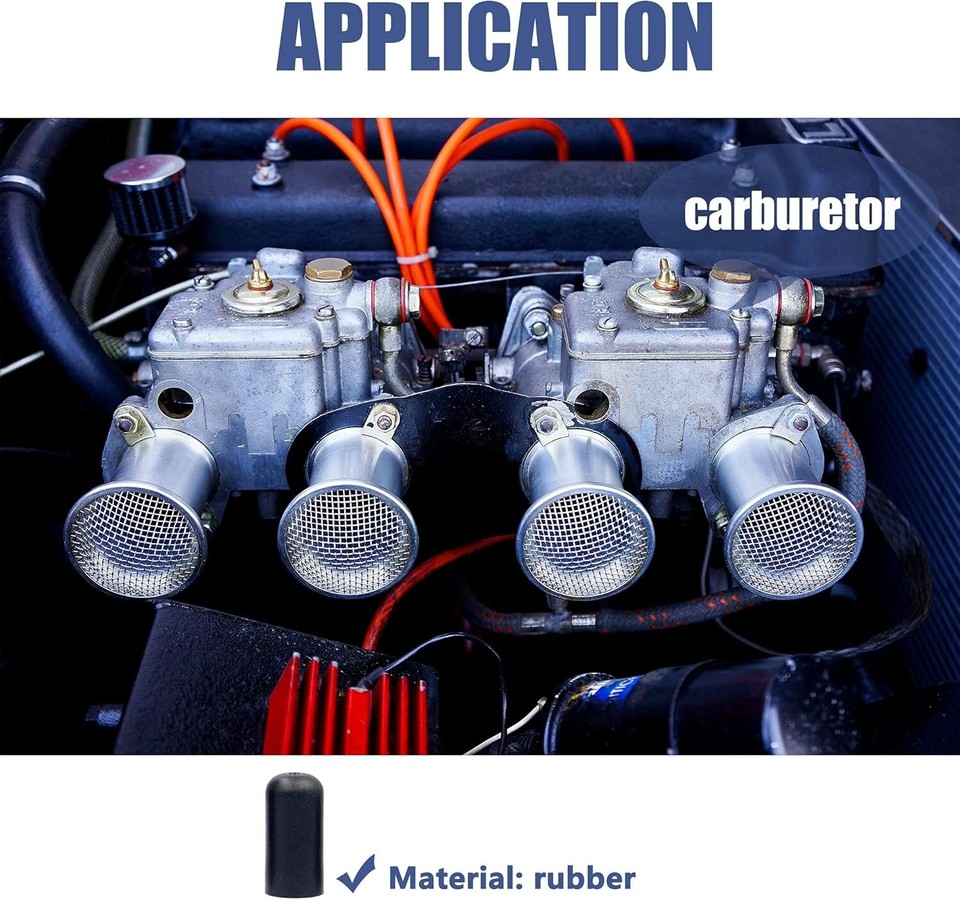 (100 PCS) CARBURETOR & VACUUM RUBBER CAP PLUG ASSORTMENT KIT INTAKE ...
